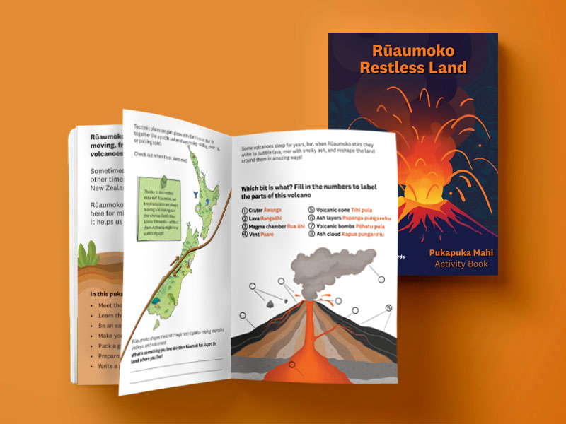 Rūaumoko Restless Land activity book | Te Papa